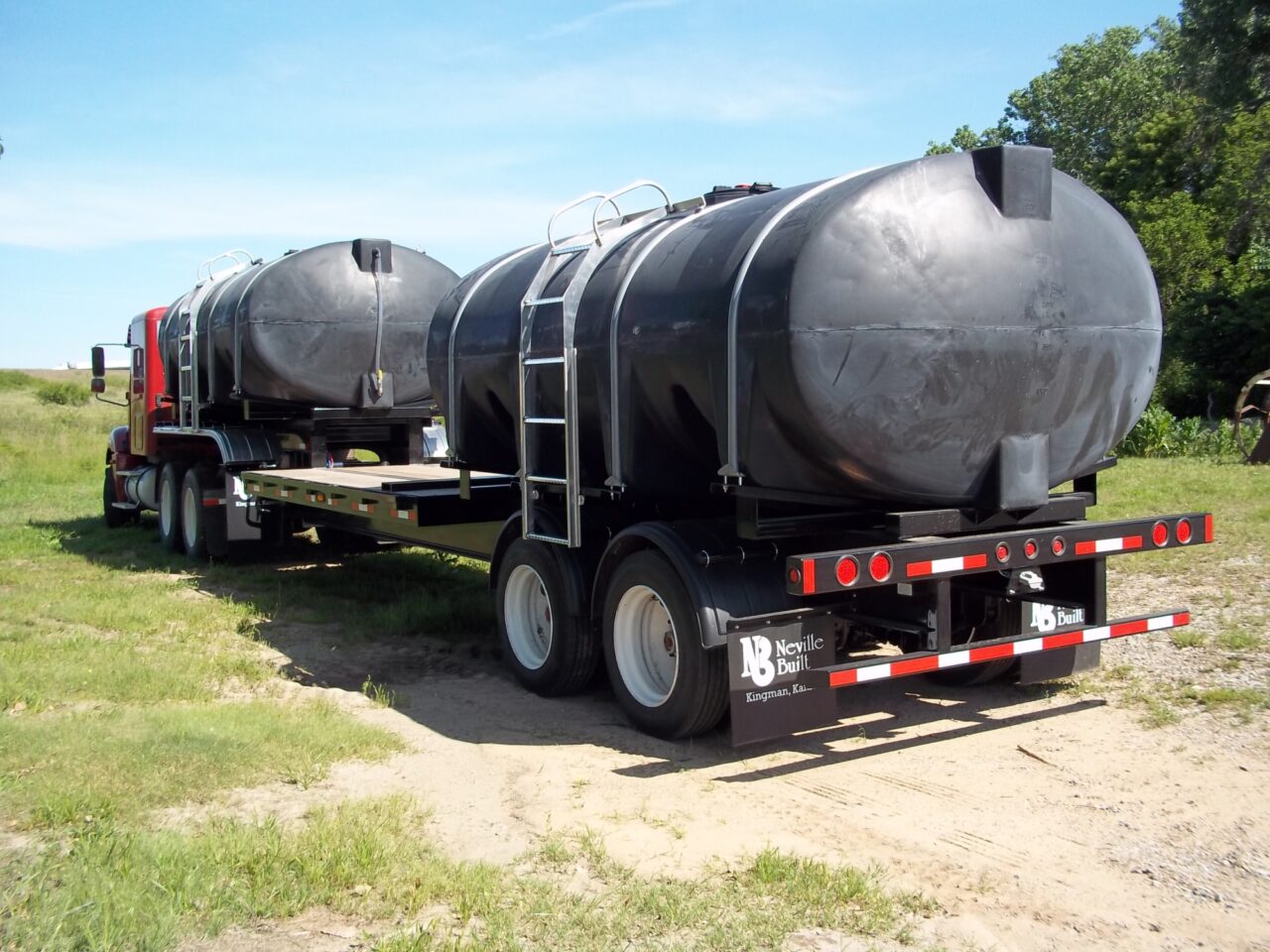 Tank Chassis Trailers - Double Tank Trailers | Neville Built Trailers